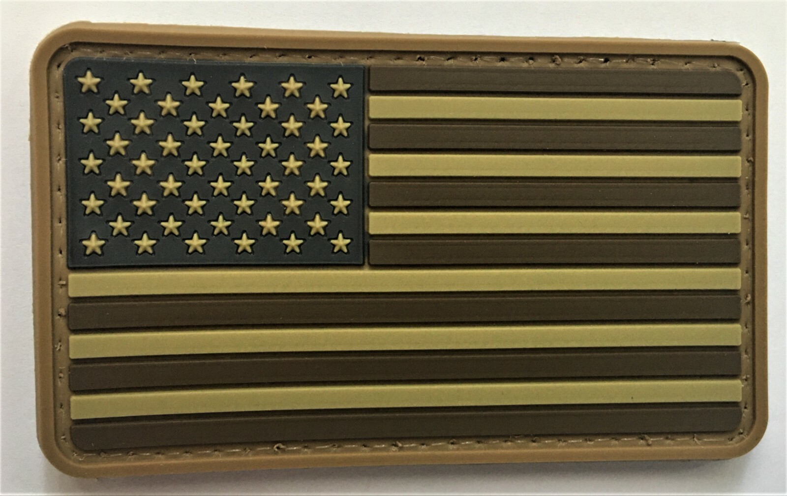 Coyote Tan US Flag (Regular) PVC Patch SEAL MARSOC Special Forces GB 28 ...