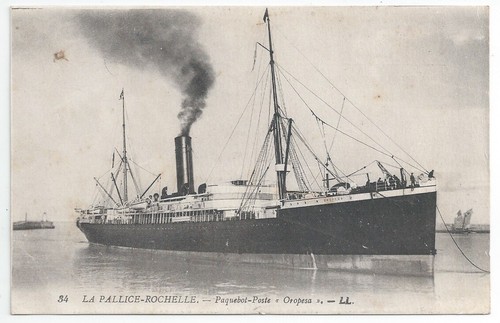 PSNC Pacific Line Pacific Steam Navigation Co OROPESA Steam Ship PC ...