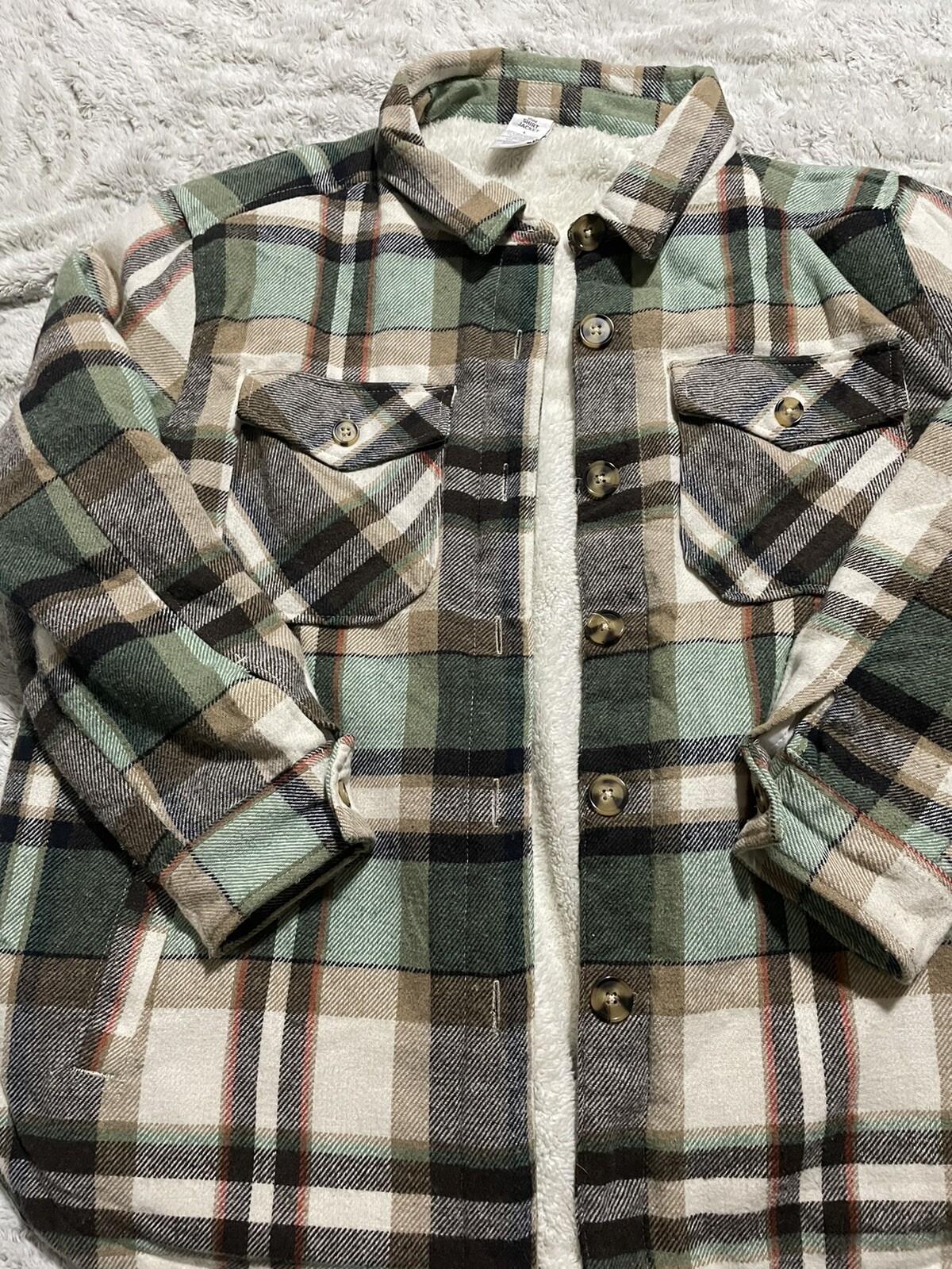 Member's Mark Sherpa Lined Shirt Jacket W/ Pockets Bu… - Gem