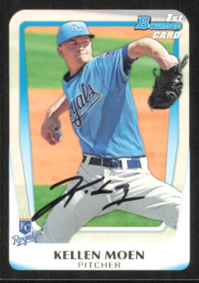 KELLEN MOEN Autograph Baseball card auto KANSAS CITY ROYALS | eBay