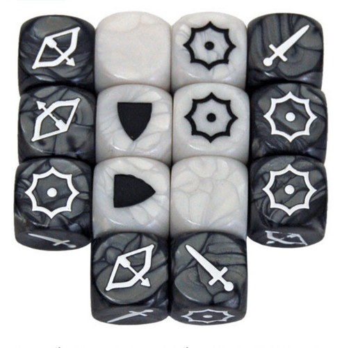 Arcadia Quest Dice Pack- 14 NEW Frosted Dice- KS Kickstarter Exclusive ...