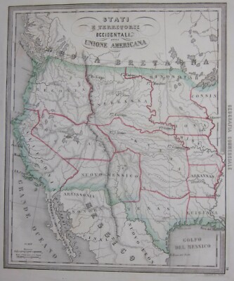 Entire US - 1858 Map