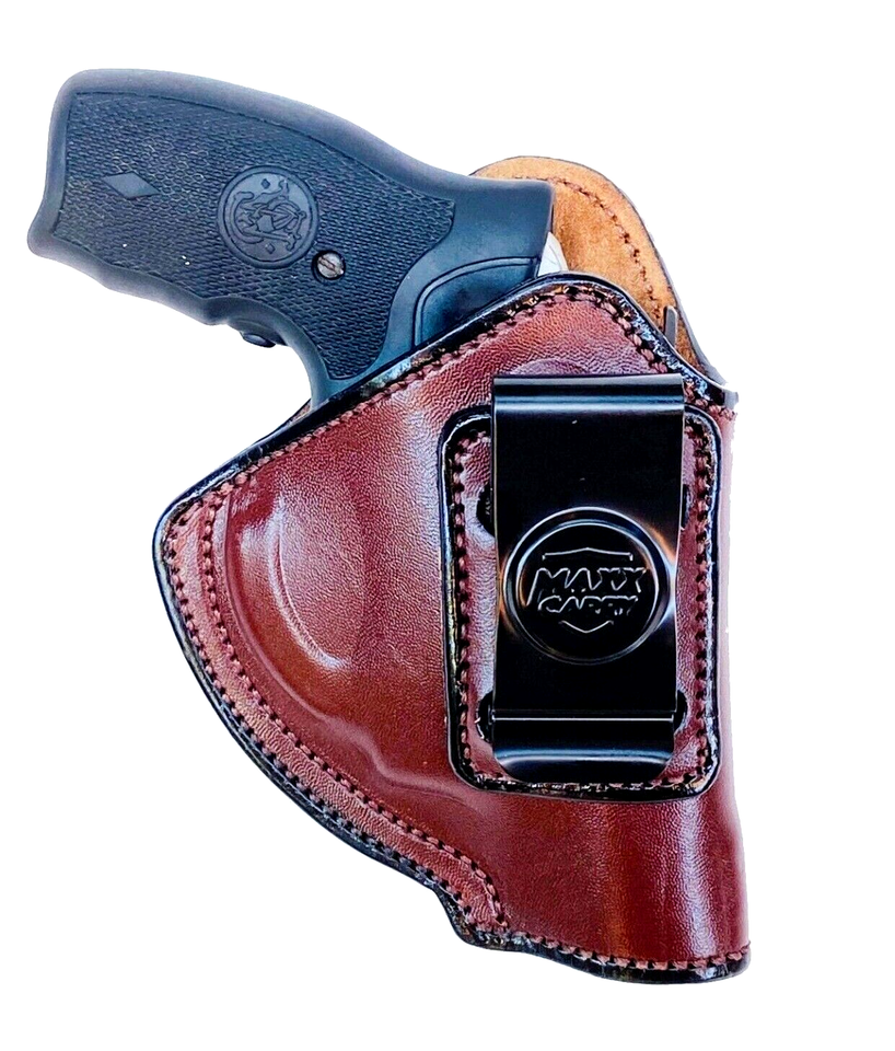Max Carry Brown Leather IWB Revolver Holster for 6 Shot 2" Inch Barrel ...