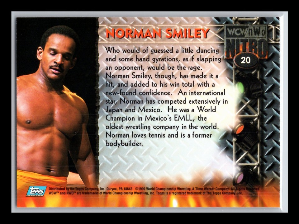 NORMAN SMILEY - 1999 Topps WCW - NWO - Nitro Wrestling Card #20 | eBay