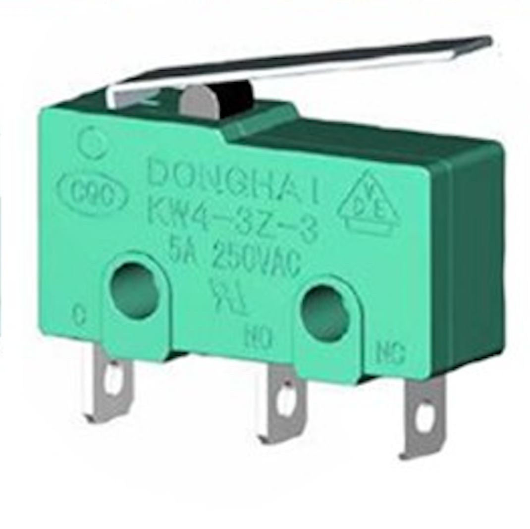 1pc DONGHAI KW4-3Z-3 Micro Switch 3 Pins Automatic reset silver ...