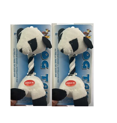 2x Dog Toy plush toy Panda robber size for small and puppy fabric and ...