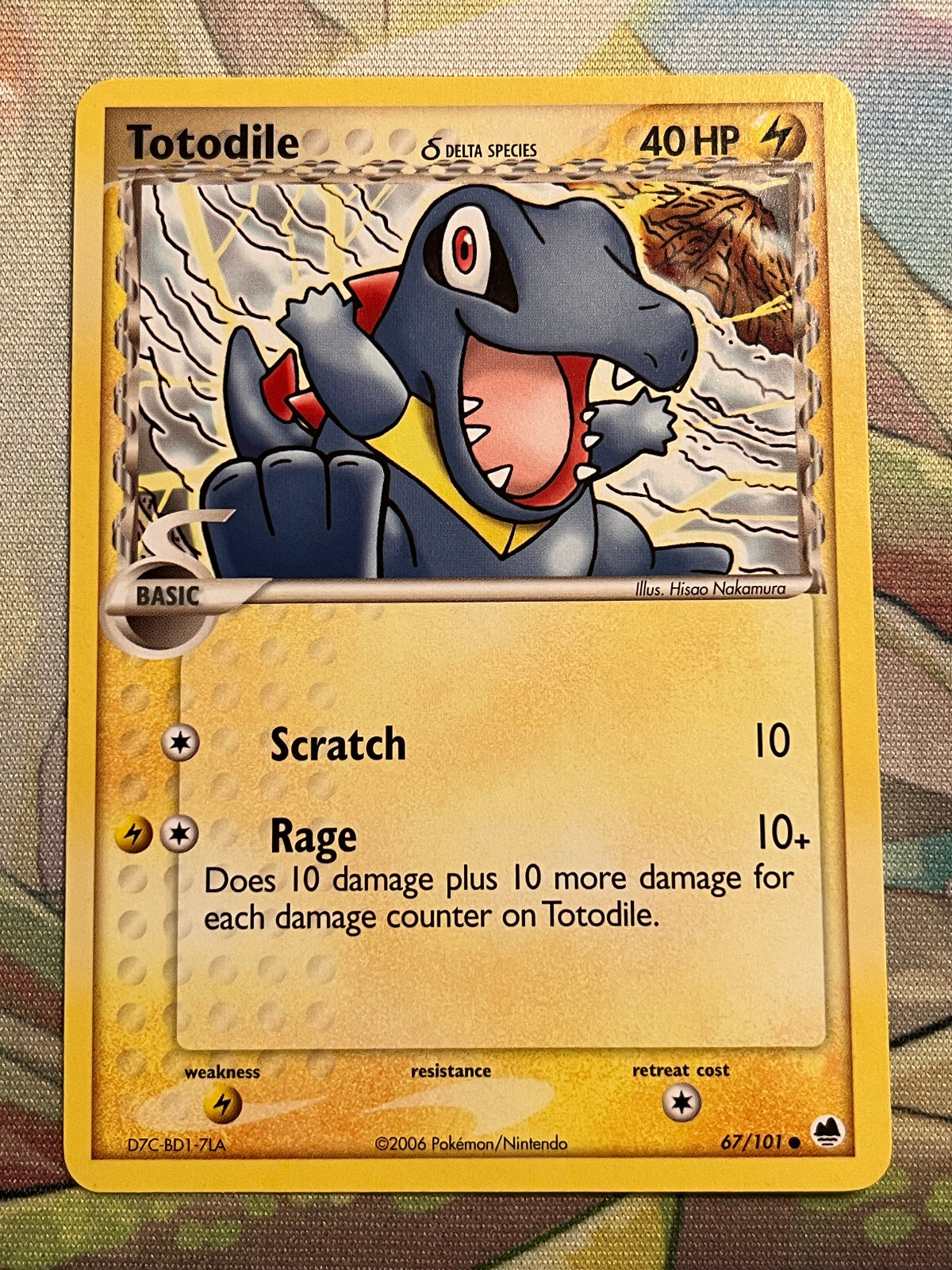 Pokemon Card TCG - Totodile Delta Species- EX Dragon Frontiers - 67/101 ...