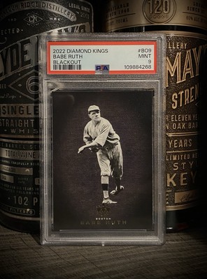 George Herman Babe Ruth PSA 9 2022 Panini Diamond Kings Ultra Rare ...