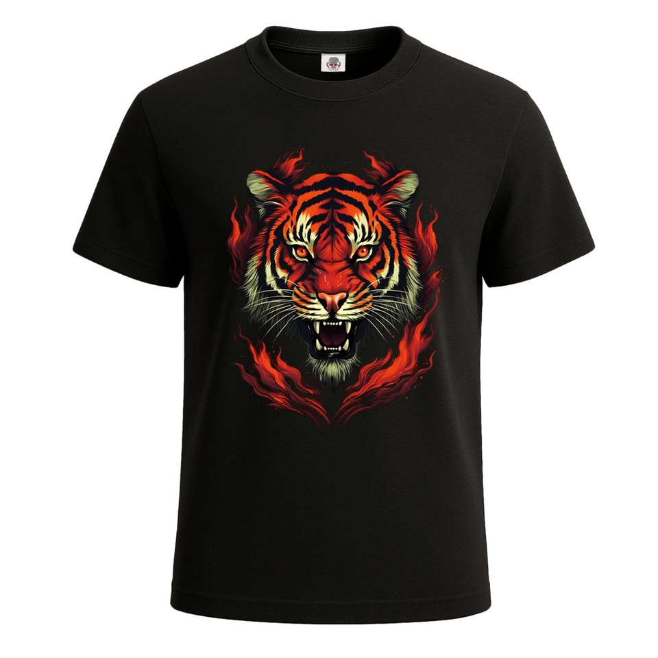 Urban Roar Tigger Face Jingle Animal Novelty Mens TShirt Party Gift Top ...