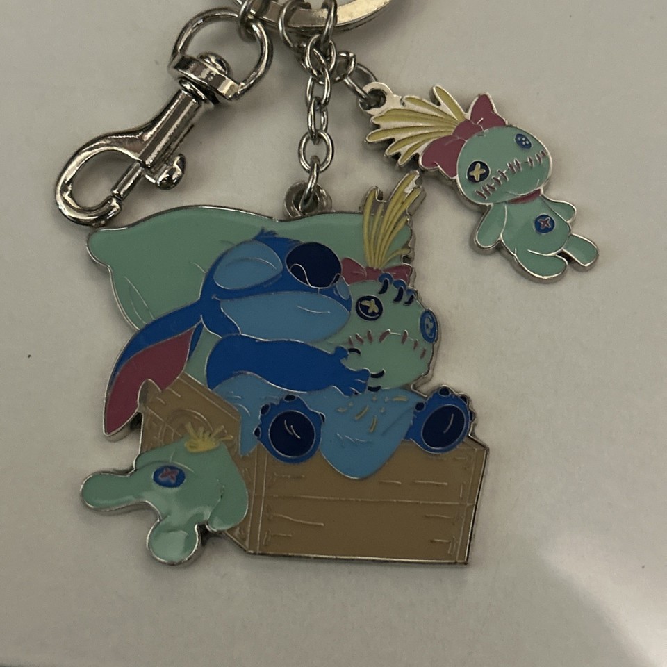 Loungefly Disney Lilo & Stitch With Scrump Keychain Metal Bag Charm New ...
