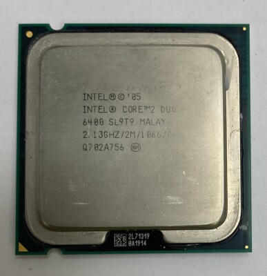 Intel Core 2 Duo SL9T9 E6400 2.13GHz 2MB 1066MHz Socket 775 Processor -Allandale | eBay