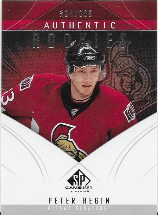 2009-10 SP Game Used PETER REGIN rookie card #124 | eBay