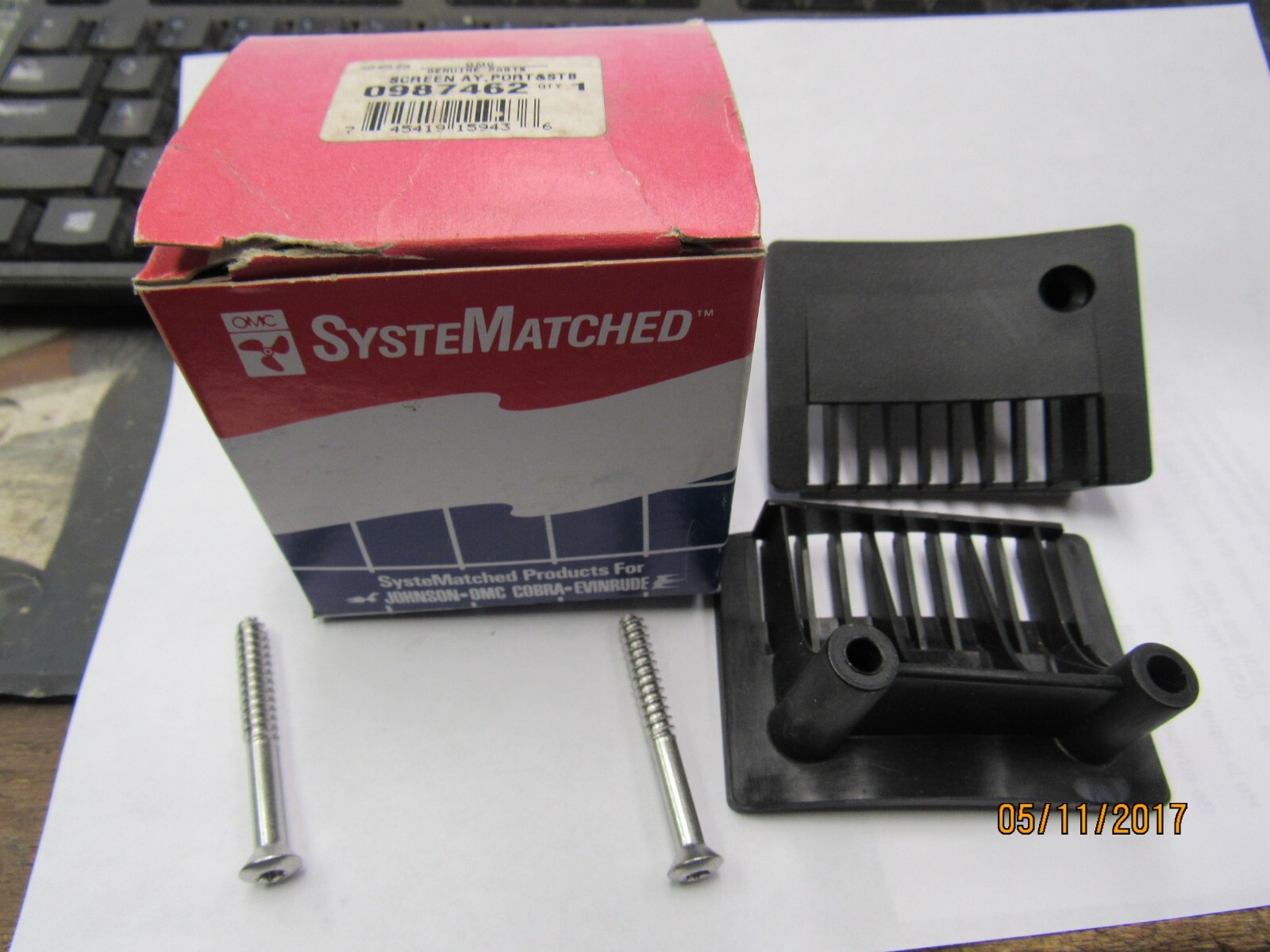 NEW OEM OMC JOHNSON EVINRUDEWATER PICK UP SCREEN KIT 987462 | eBay