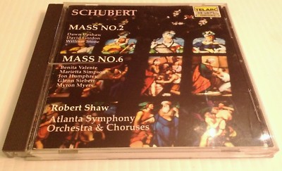 Schubert: Masses Nos. 2 & 6 (CD, Apr-1990, Telarc Distribution) Robert ...