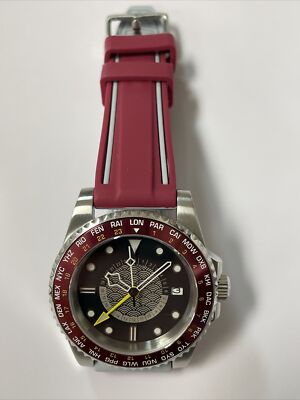Automatic Custom Diver GMT Watch. NH34 movement. Japanese SEIGAIHA Wave ...