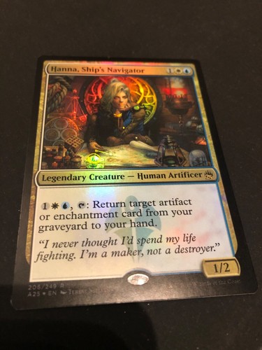 MTG Hanna, Ship's Navigator Double Masters 200/332 Foil Rare for sale ...