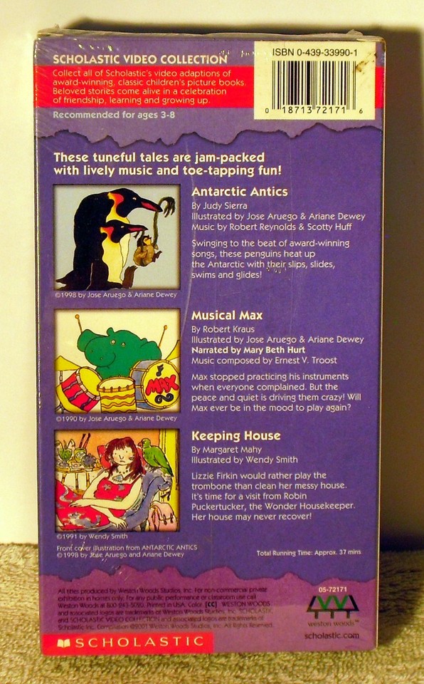 Scholastic Video Collection Antarctic Antics Brand New Factory Sealed ...