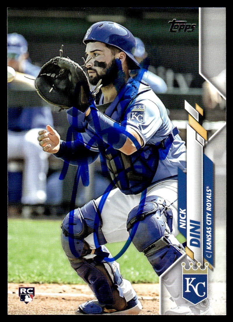 2020 Topps Update Baseball Nick Dini RC Auto Kansas City Royals #U-101 ...