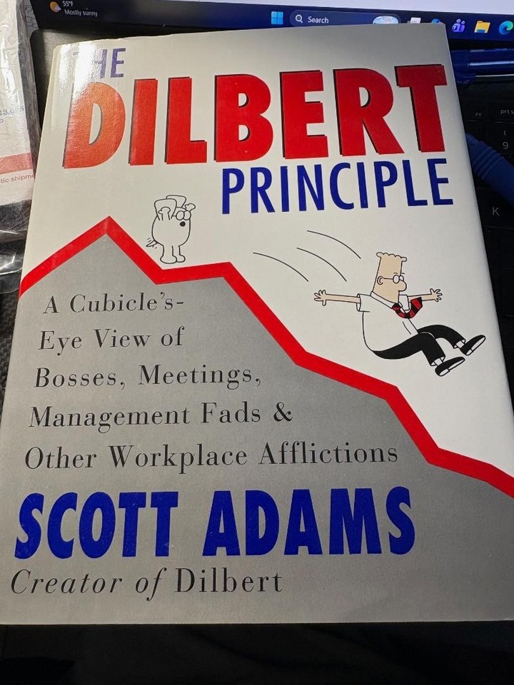 THE DILBERT PRINCIPLE SIGNED BY SCOTT ADAMS! 1ST EDITION 1996. LIKE NEW ...