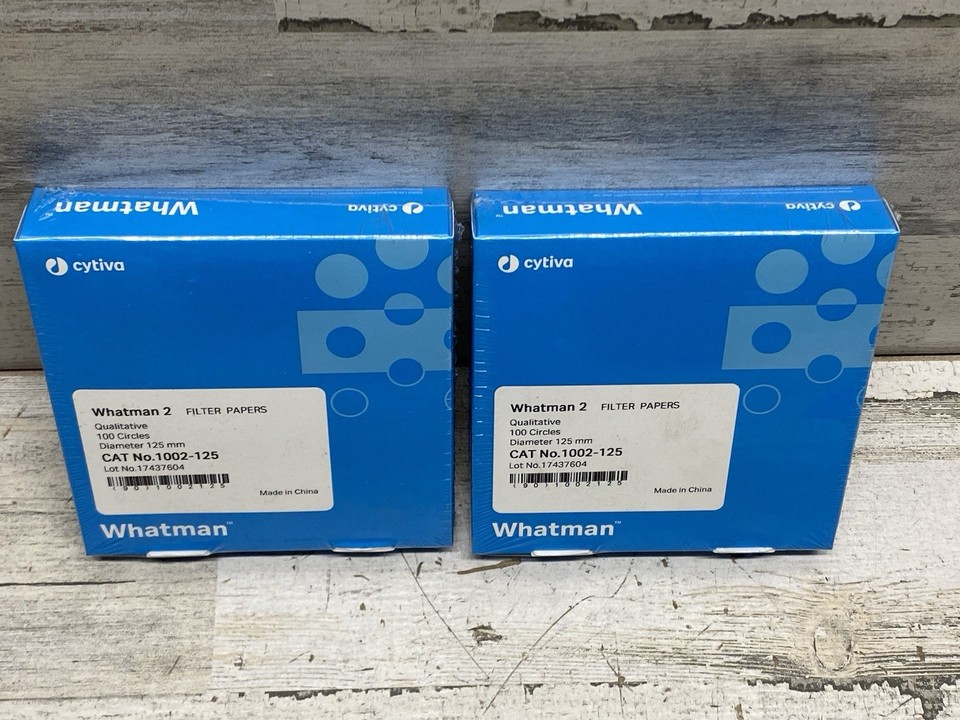 Lot of 2 Whatman 1002-125 Qualitative Filter Paper 125mm 12.5cm Grade 2 ...