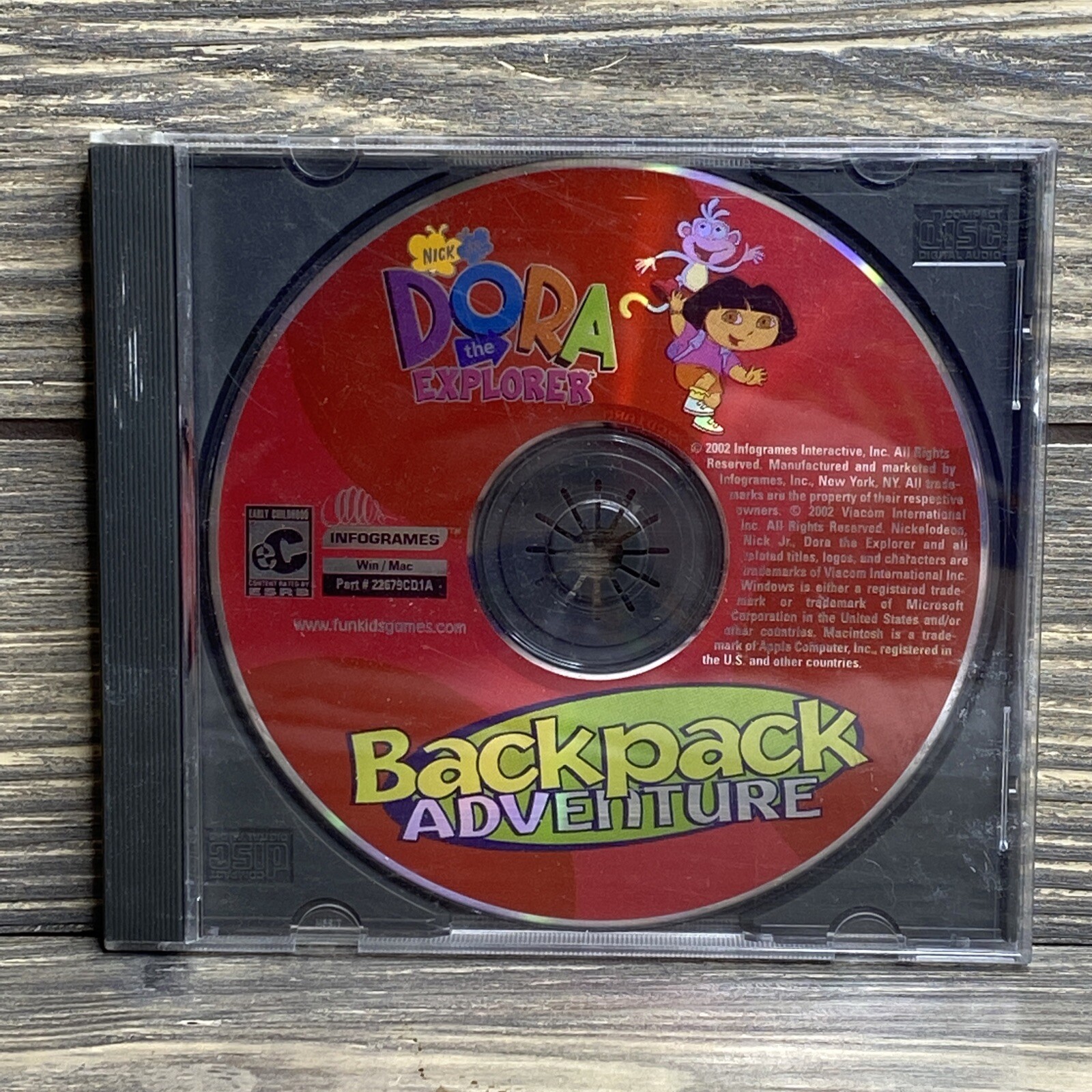 Nick Jr 2002 Dora The Explorer CD ROM Computer Game Windows Macintosh ...