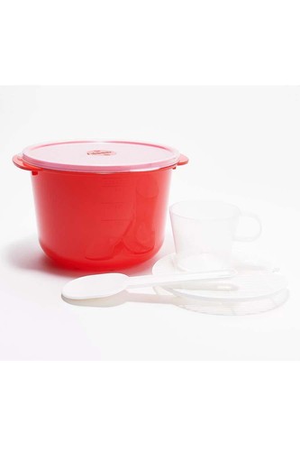 Decor 5-Piece Microwave Rice Cooker with Tools Red | eBay