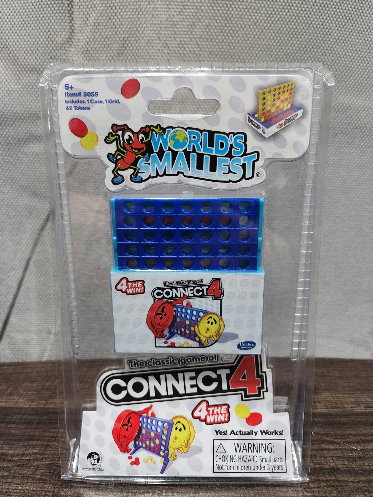 World's Smallest CONNECT 4 Checkers Board Game Toy Doll House Miniature ...