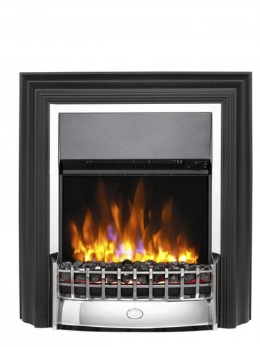 Dimplex CHT20X-CH Cheriton Deluxe Chrome2kW Freestanding Optiflame ...