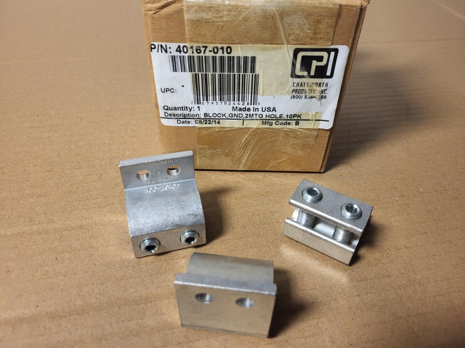 CPI 40167-010 BLOCK GND,2MTG HOLE 10PK | eBay
