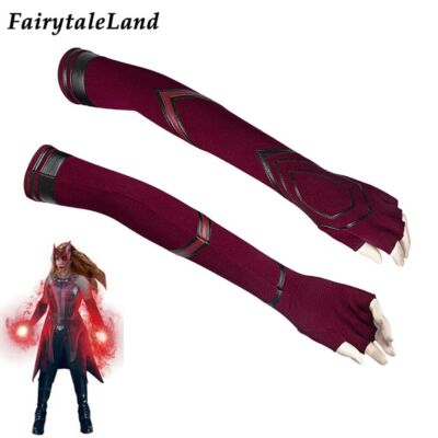 Wanda Vision Scarlet Witch Cosplay Gloves Wanda Superheroine Costume ...