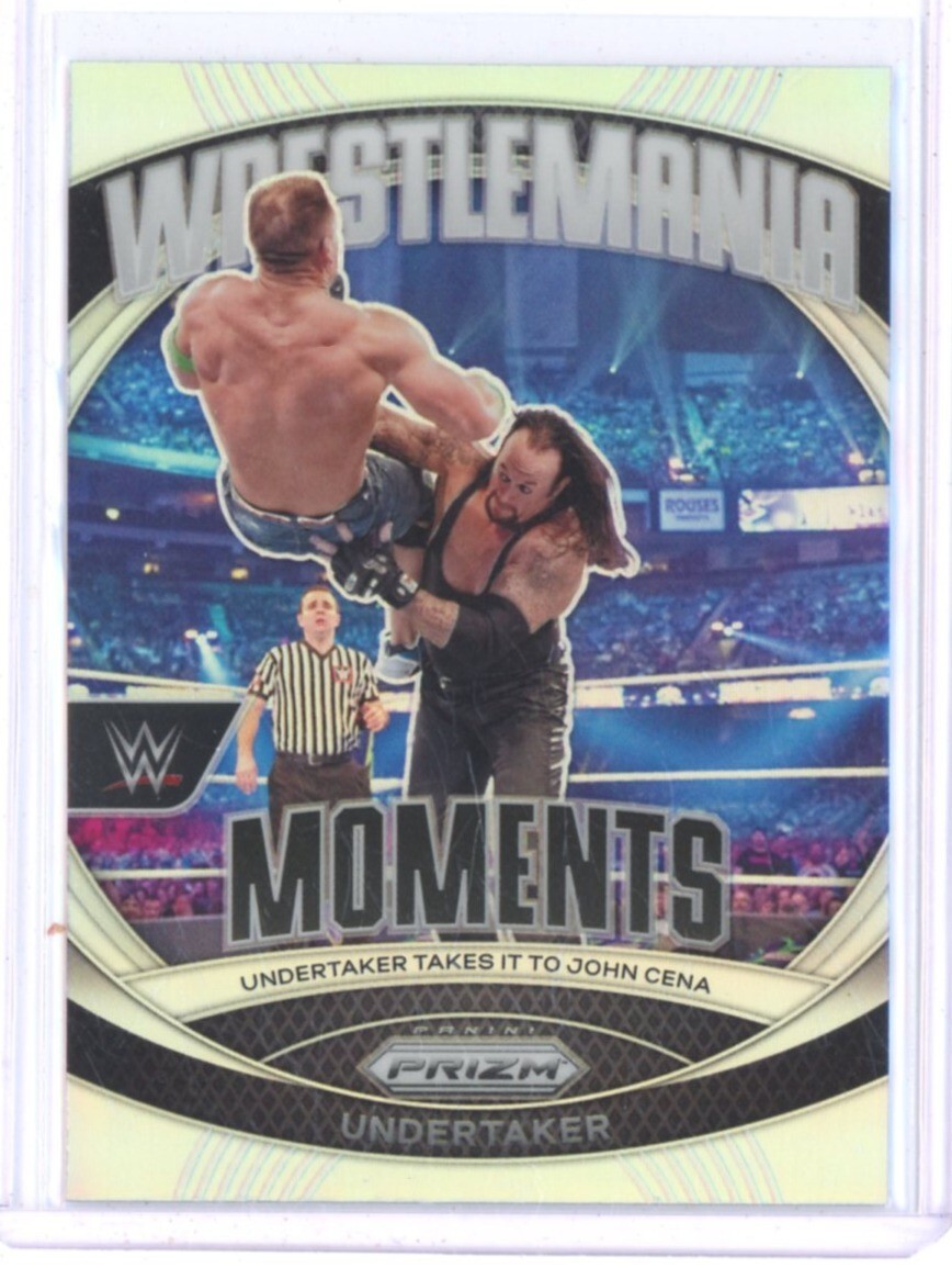 2024 UNDERTAKER PANINI PRIZM WWE #5 WRESTLEMANIA MOMENTS SILVER!! | eBay