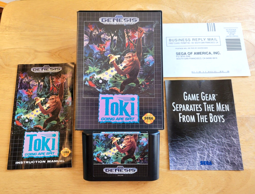 Sega Genesis (CIB) - Toki Going Ape Spit - GOOD & FULLY Complete Game ...