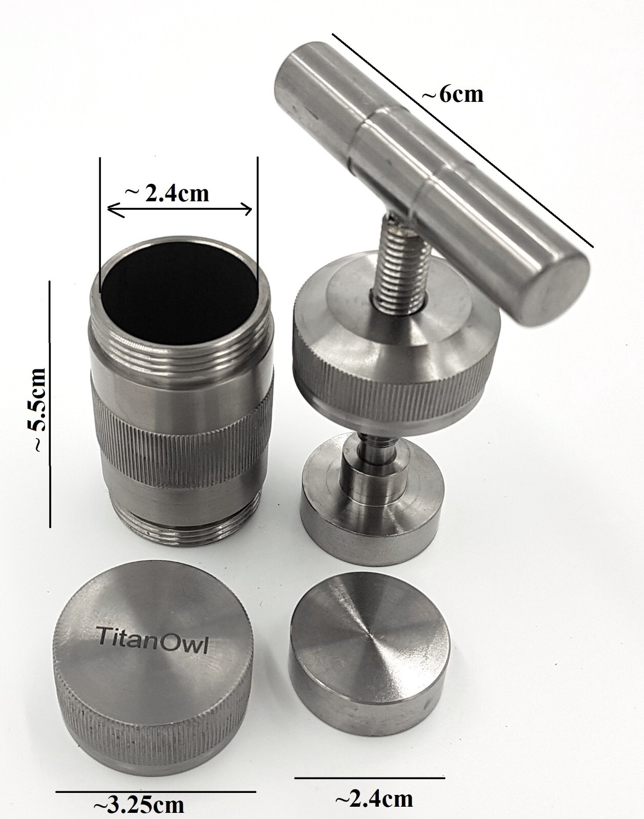 Tincture Press Small Size Handheld Press Extract Herb T Shape Titanium ...