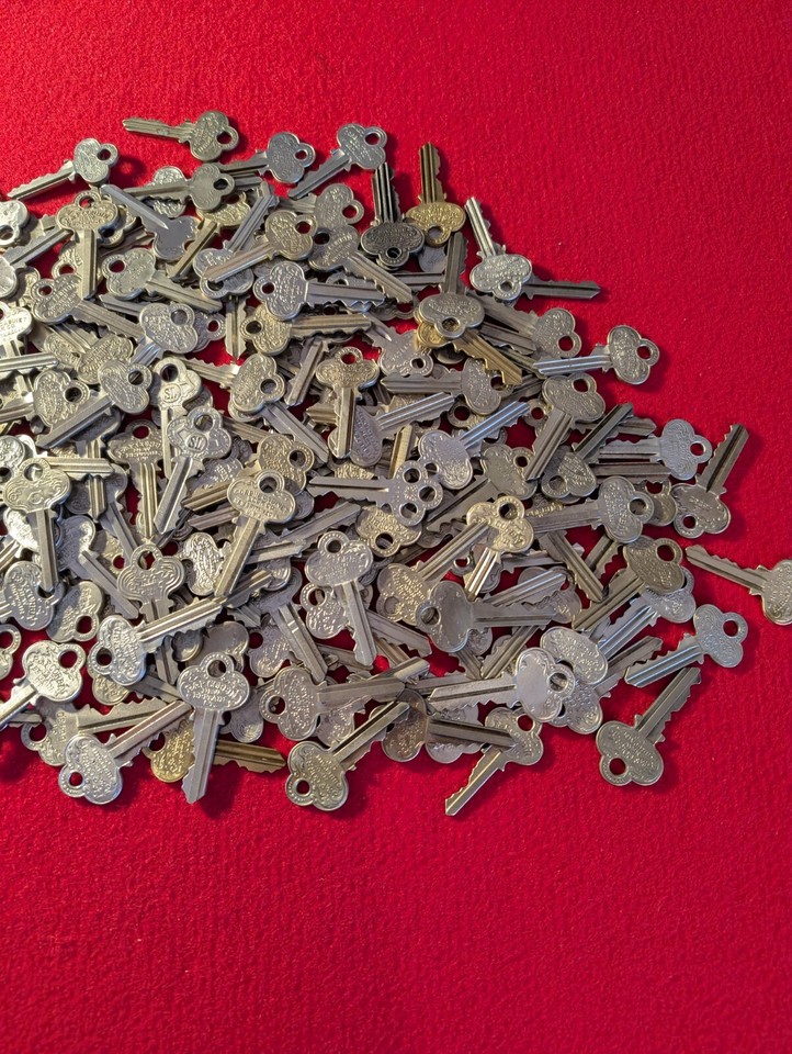 MIX LOT OF 10 "CORBIN" FANCY VINTAGE EARLY 1900's KEYS LOT FOR LOCKS ...