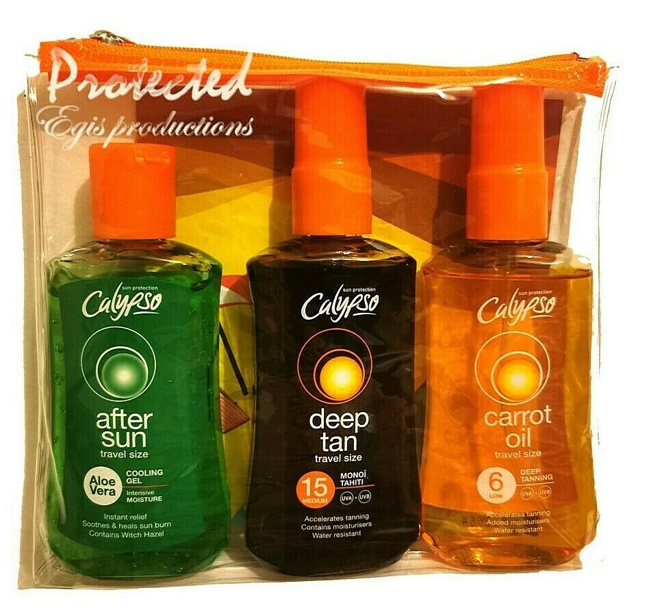 CALYPSO CARROT OIL SPRAY SPF 0/15 DEEP TAN SPRAY 2 /6/15/ AFTER SUN ...