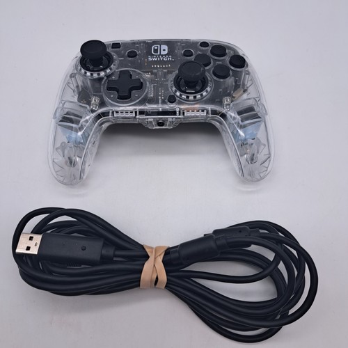 PDP Clear Afterglow Primastic Wired Nintendo Switch Controller | eBay
