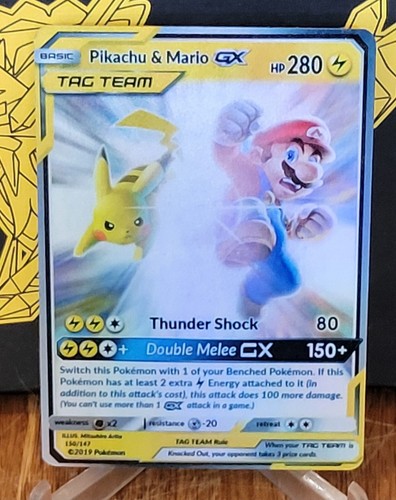 Pokemon Pikachu And Mario Gx Anima Waifu Sexy Doujin Acg Diy Full Art Card Holo Ebay
