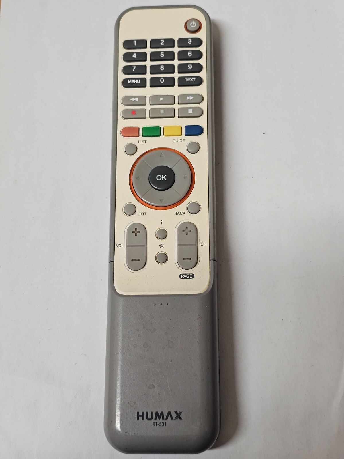 Original Genuine Humax Rt-531 Remote Control for Pvr-9150t 9200t 9300t ...