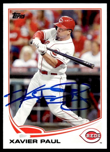2013 Topps Update Baseball Xavier Paul Auto Cincinnati Reds #US194 ...
