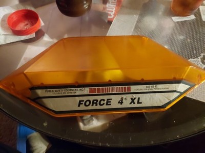 Code 3 PSE Force 4 xl Lightbar PSE Amber Dome endcap lensme (F1-4B) | eBay