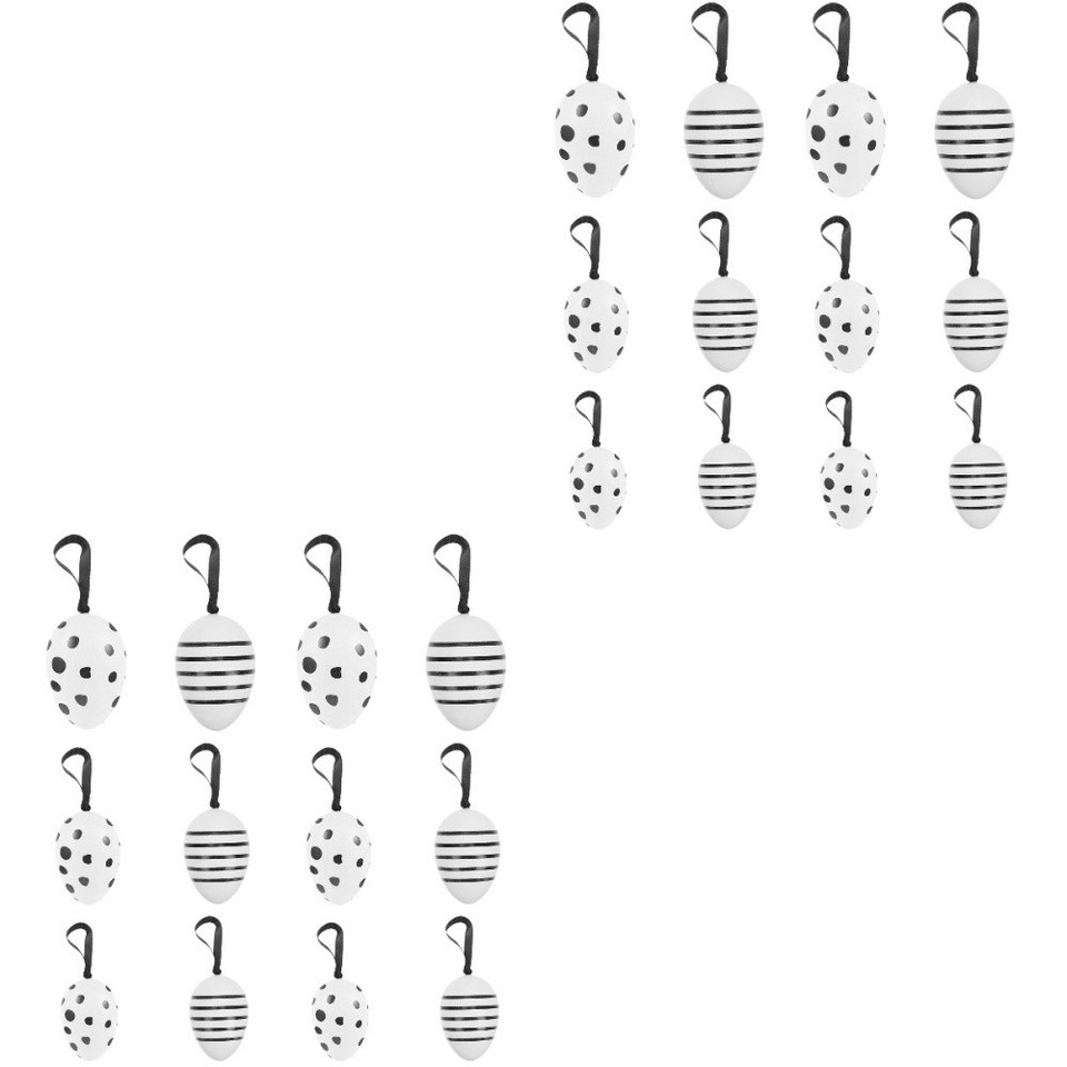 24Pcs Party Scene Eggs Pendant Home Hanging Ornament Easter Egg ...