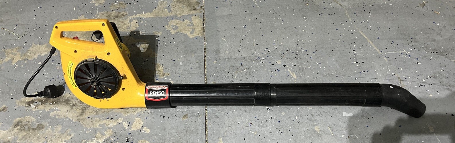 Paramount Leaf Blower & Vac Electric 1.5 HP Model PB150 Tested(bag not ...