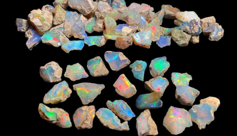 Dry Opal Rough Lot 20 Crt Size 5 To 14 MM Dry Opal Rough Lot 20 Crt ...