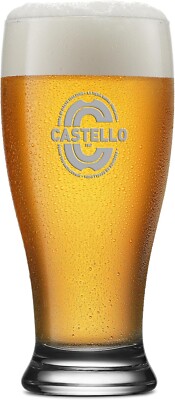 BIRRA CASTELLO Beer Glass | eBay