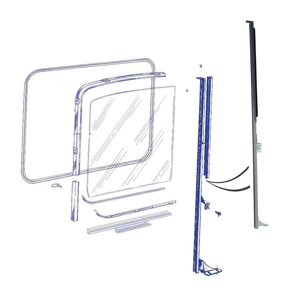 Division Bar Assembly Stainless Steel Polished Pair F-100 1956 | eBay