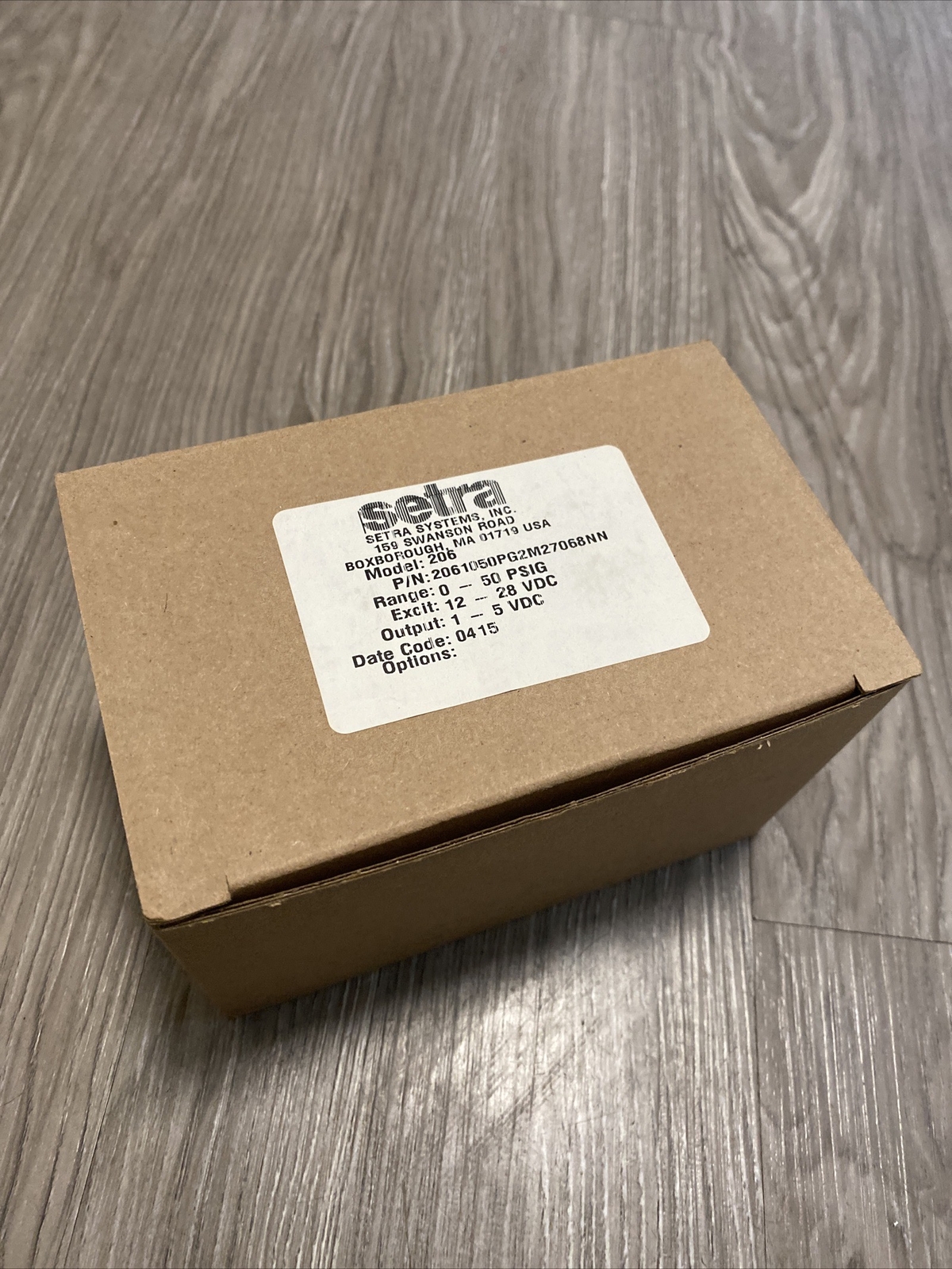 Setra Systems Pressure Transducer Model 206 2061050PG2M27068NN 0-50 PSI ...