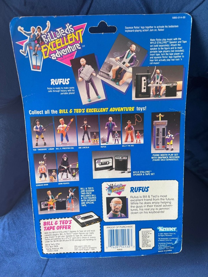 Bill & Ted's Excellent Adventure RUFUS Action Figure 1991 Kenner | eBay