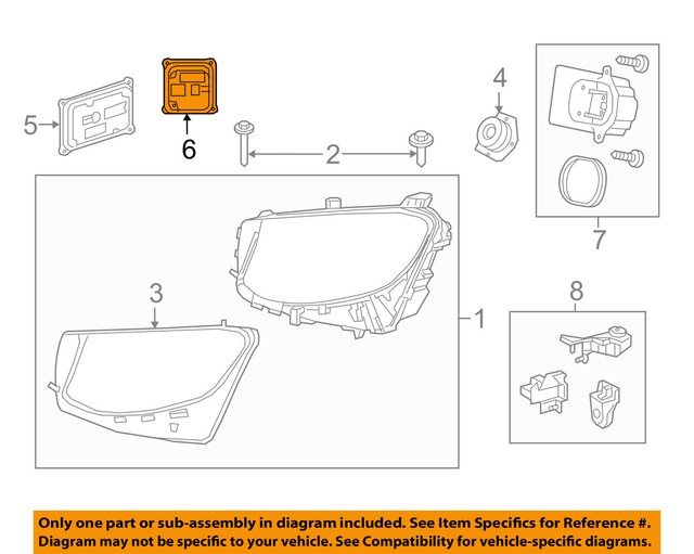 Mercedes MERCEDES-BENZ OEM Headlight Head light lamp-Control Module ...