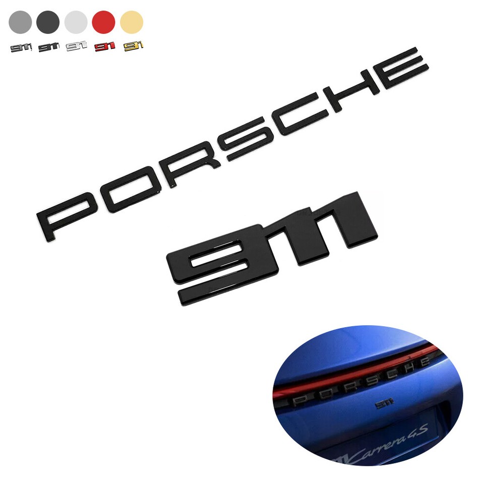 For Porsche NEW 911 Letters Rear Bumper Badge Liftgate Emblem Deck Lid ...