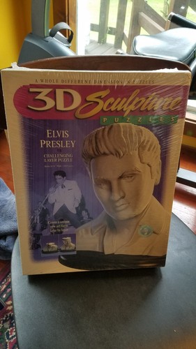 Elvis Presley 3D Sculpture Challenging Layer Puzzle New Sealed Box 1998 ...